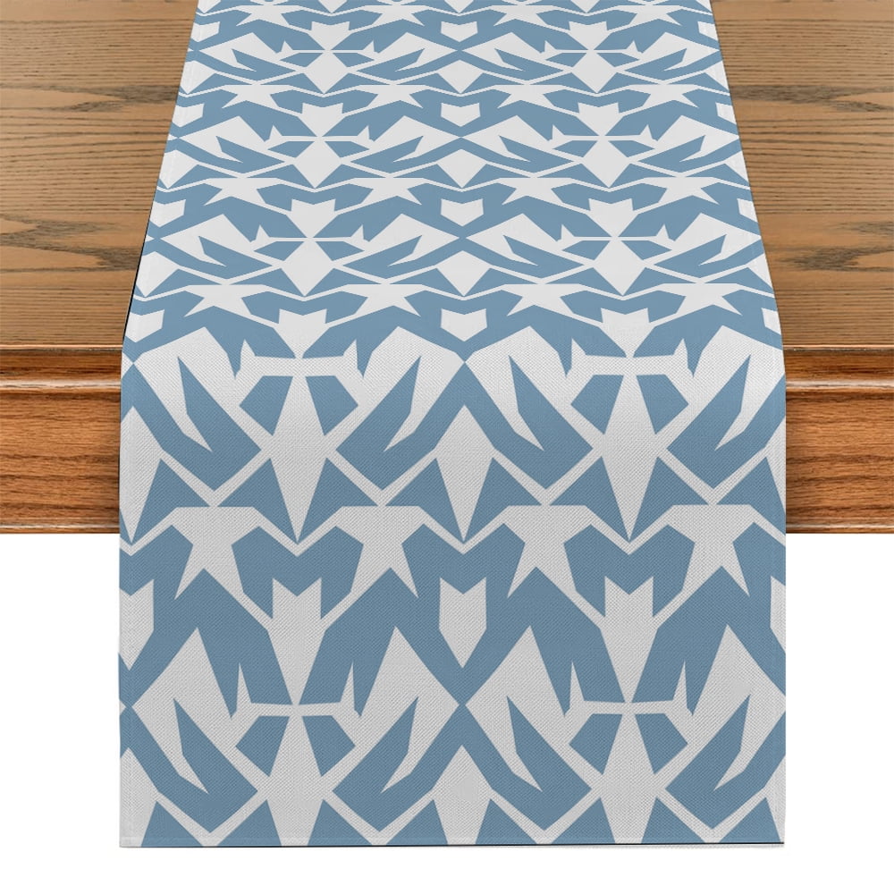 Geometric Abstract Color Block Modern Table Runners Dresser Table r ...