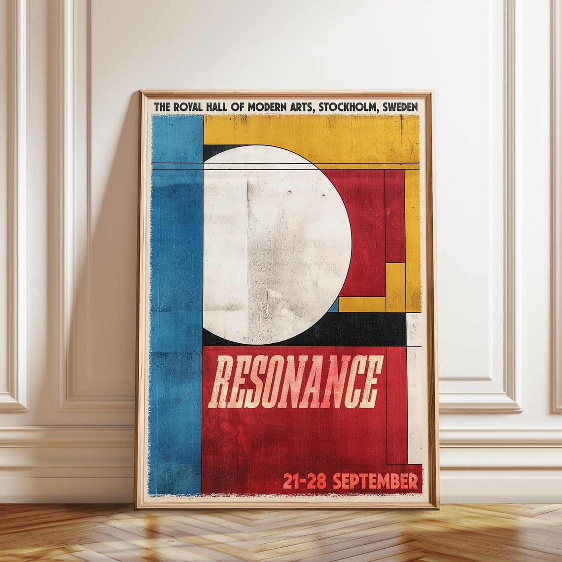 Geometric Abstract Wall Art - Scandinavian Art Design Decor - Resonance ...