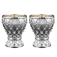 Geometric Alloy Shot Glass with Crystal Accents Ideal for Formal ...
