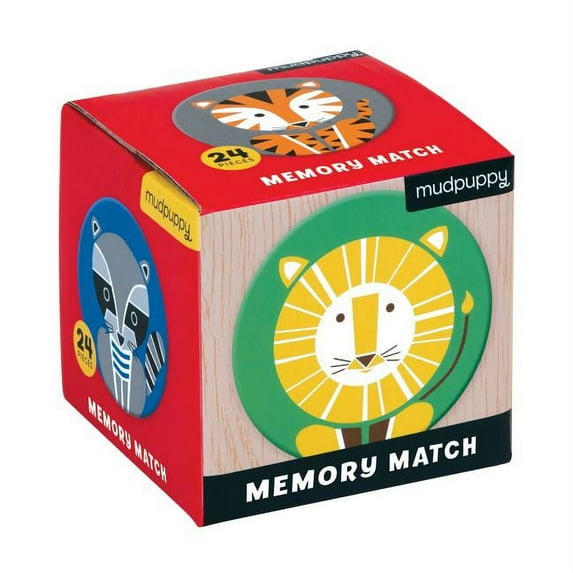 Mudpuppy Mini Memory Match Geometric Animals - Walmart.com