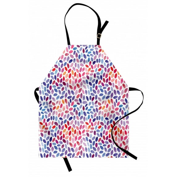 Geometric Apron Trippy Abstract Watercolor Mix Figures Funky Structured ...