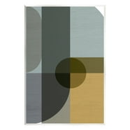Layered Minimal Oblong Forms Abstract Graphic Art Unframed Art Print ...