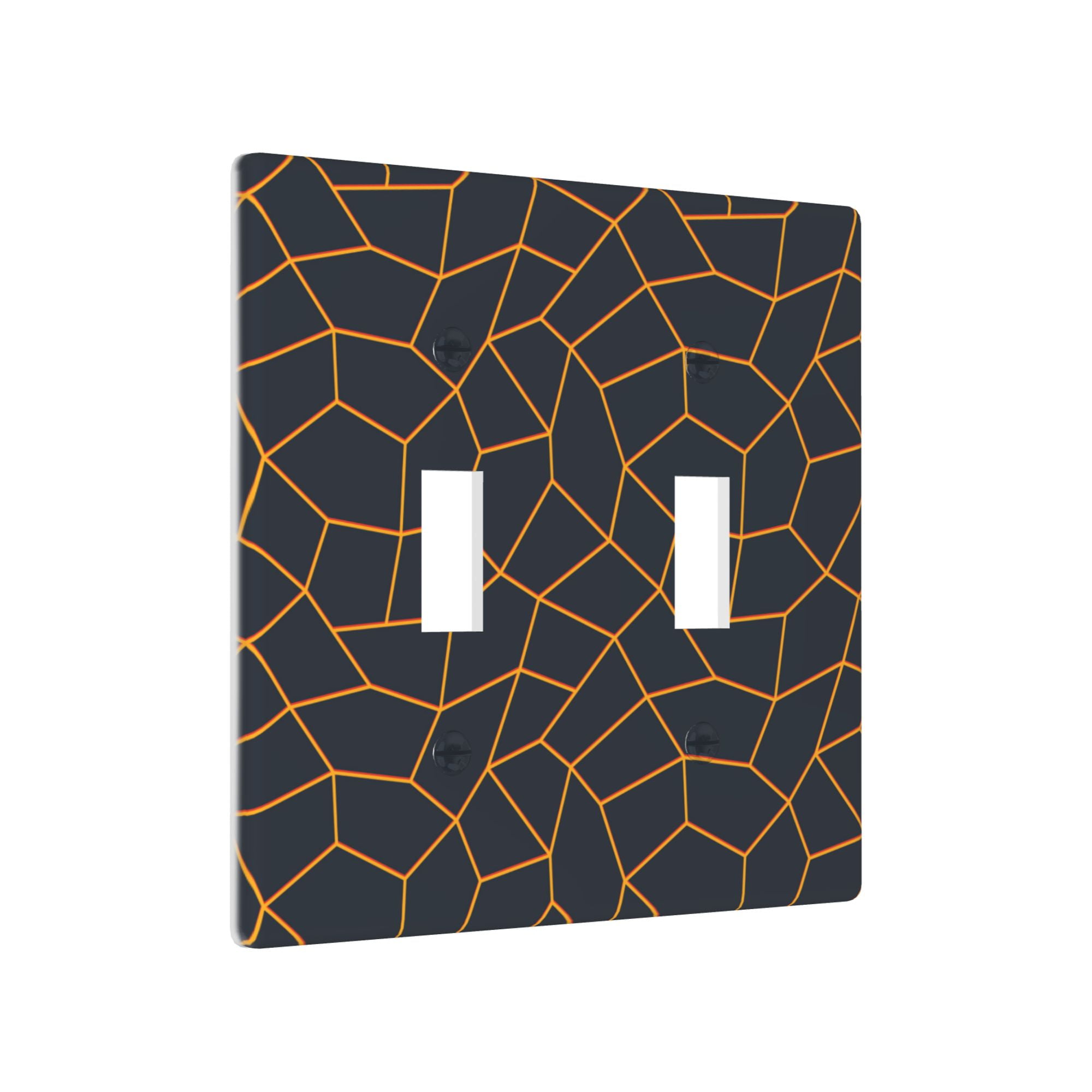 Geometric Architectural Patterns Double Toggle Light Switch Plate ...