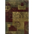 Geometric Area Rug in Green and Red (7 ft. 6 in. L x 5 ft. W) - Walmart.com