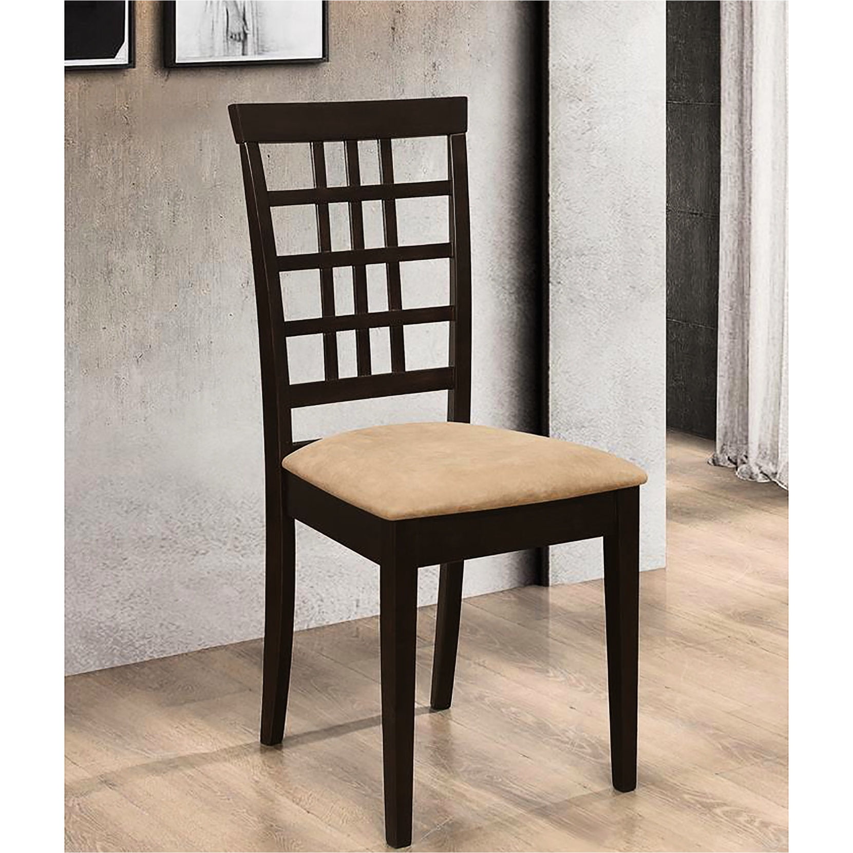 Geometric Back Pattern Chair / Modern and Comfortable Dining Seating ...