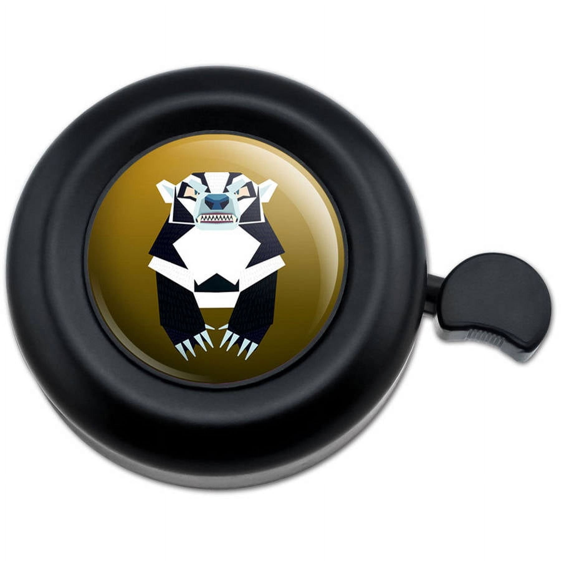 Geometric Badger Black and White Honey Bicycle Handlebar Bike Bell ...