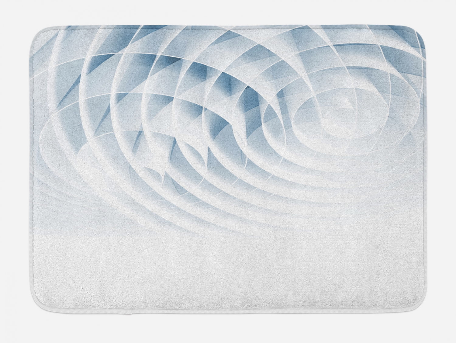 Geometric Bath Mat, Futuristic Digital Spirals with Dimensional Line ...
