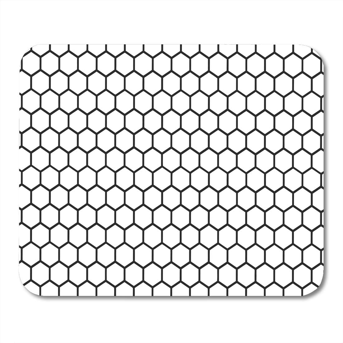 Geometric Black and White Hexagon Honeycomb Pattern Modern Abstract Bee ...