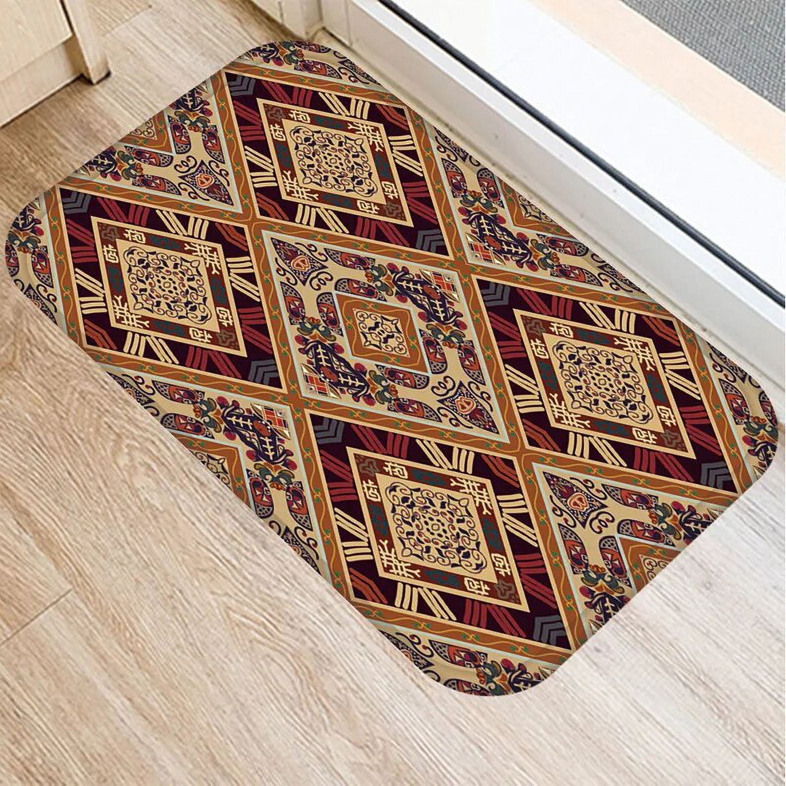 Geometric Carpet Kitchen Carpets Doormats Vintage Welcome Floor Mats ...