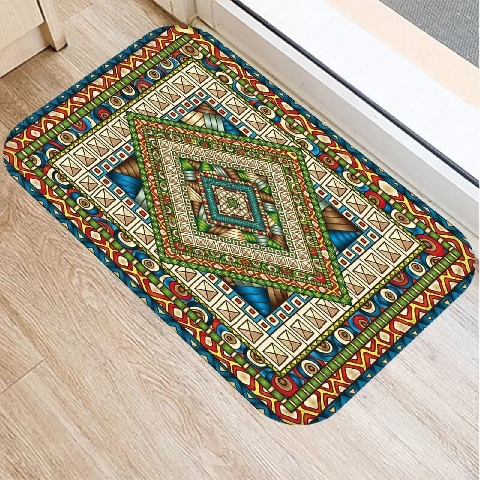 Geometric Carpet Kitchen Carpets Doormats Vintage Welcome Floor Mats ...