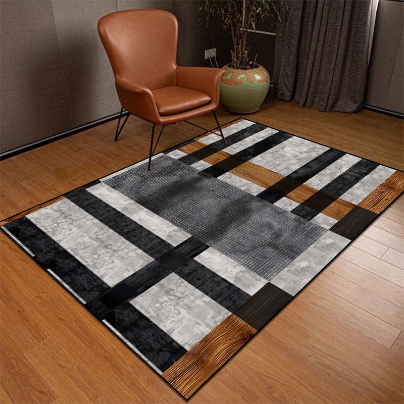 Geometric Carpet for Living Room Light Luxury Washable Home Balcony ...