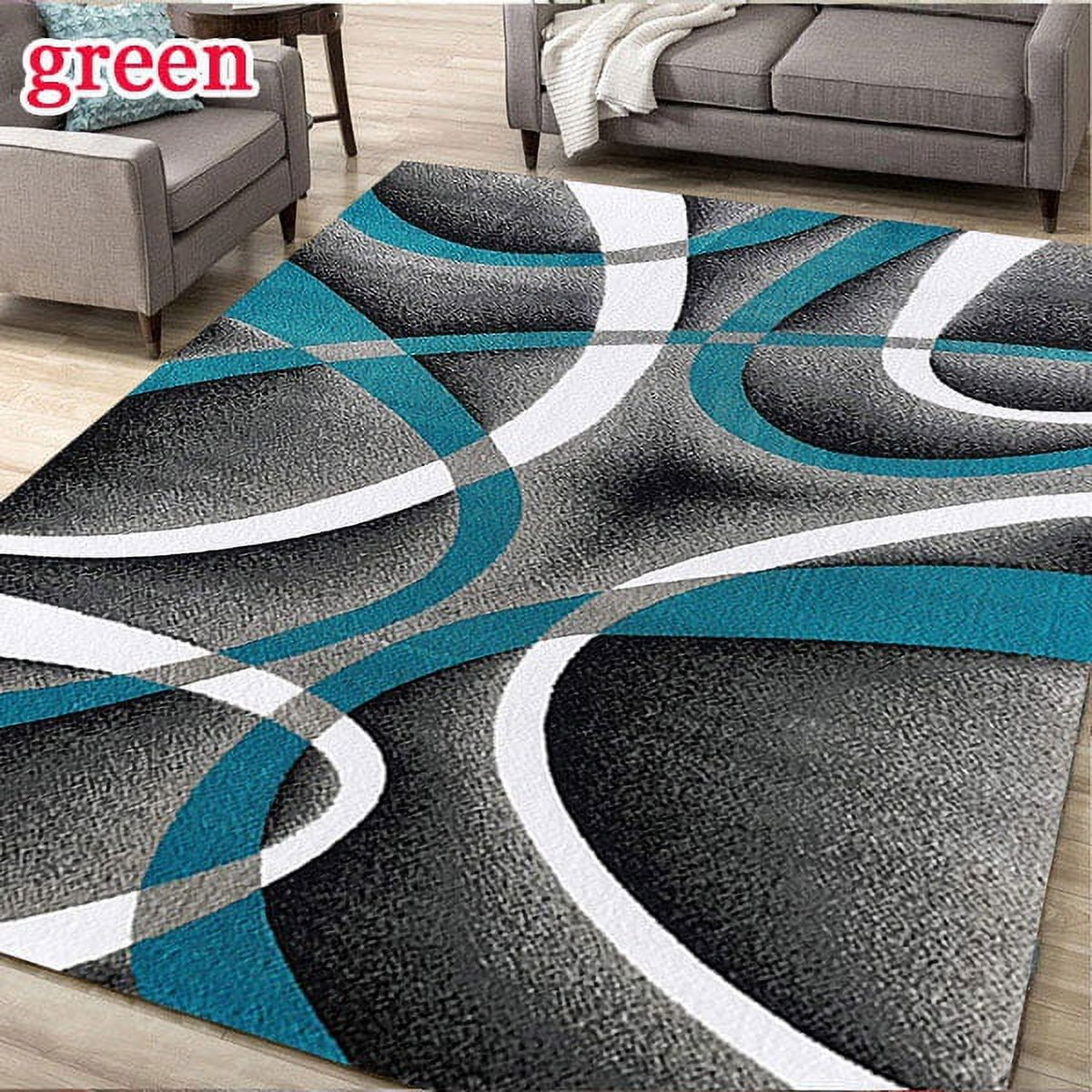 Geometric Carpet for Living Room Luxury Home rations Coffee Table Large ...
