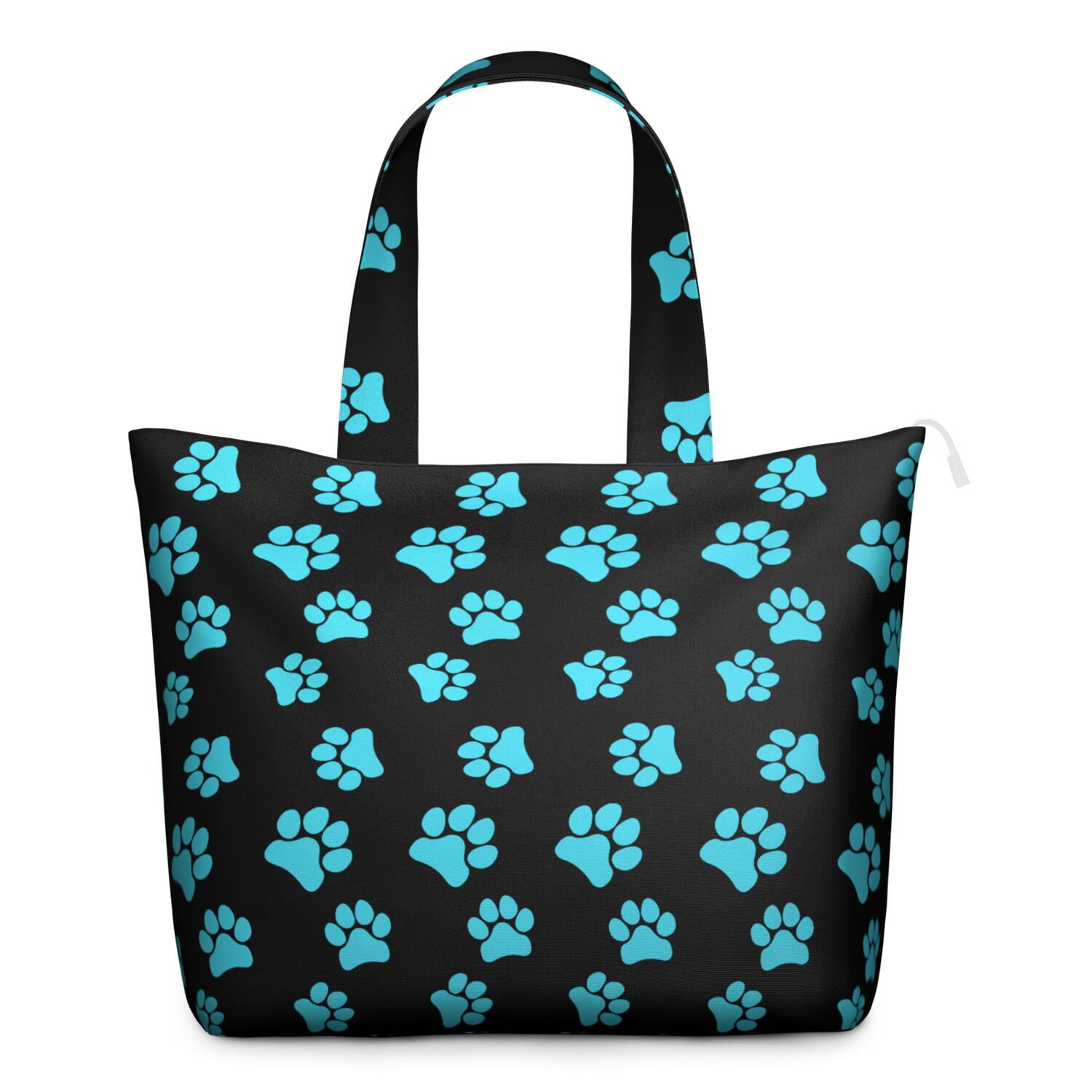 Geometric Cat Pattern Travel Duffel, Abstract Cat Art Weekender Tote ...