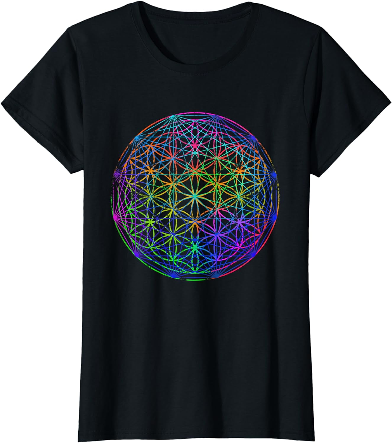 Geometric Chakra - Psychedelic Sacred Geometry T-Shirt - Walmart.com