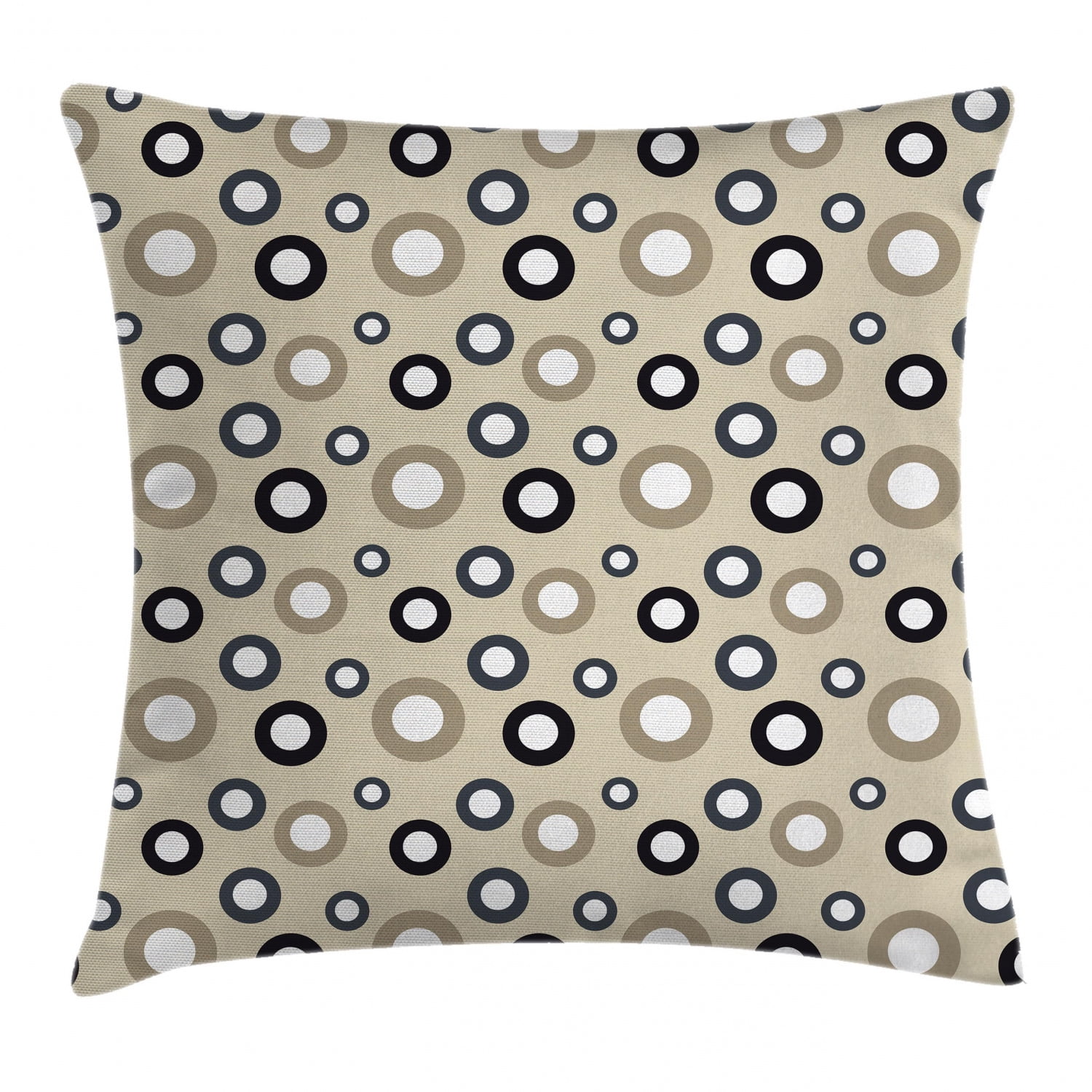 Geometric Circle Decor Throw Pillow Cushion Cover, Disc Shaped Curve ...