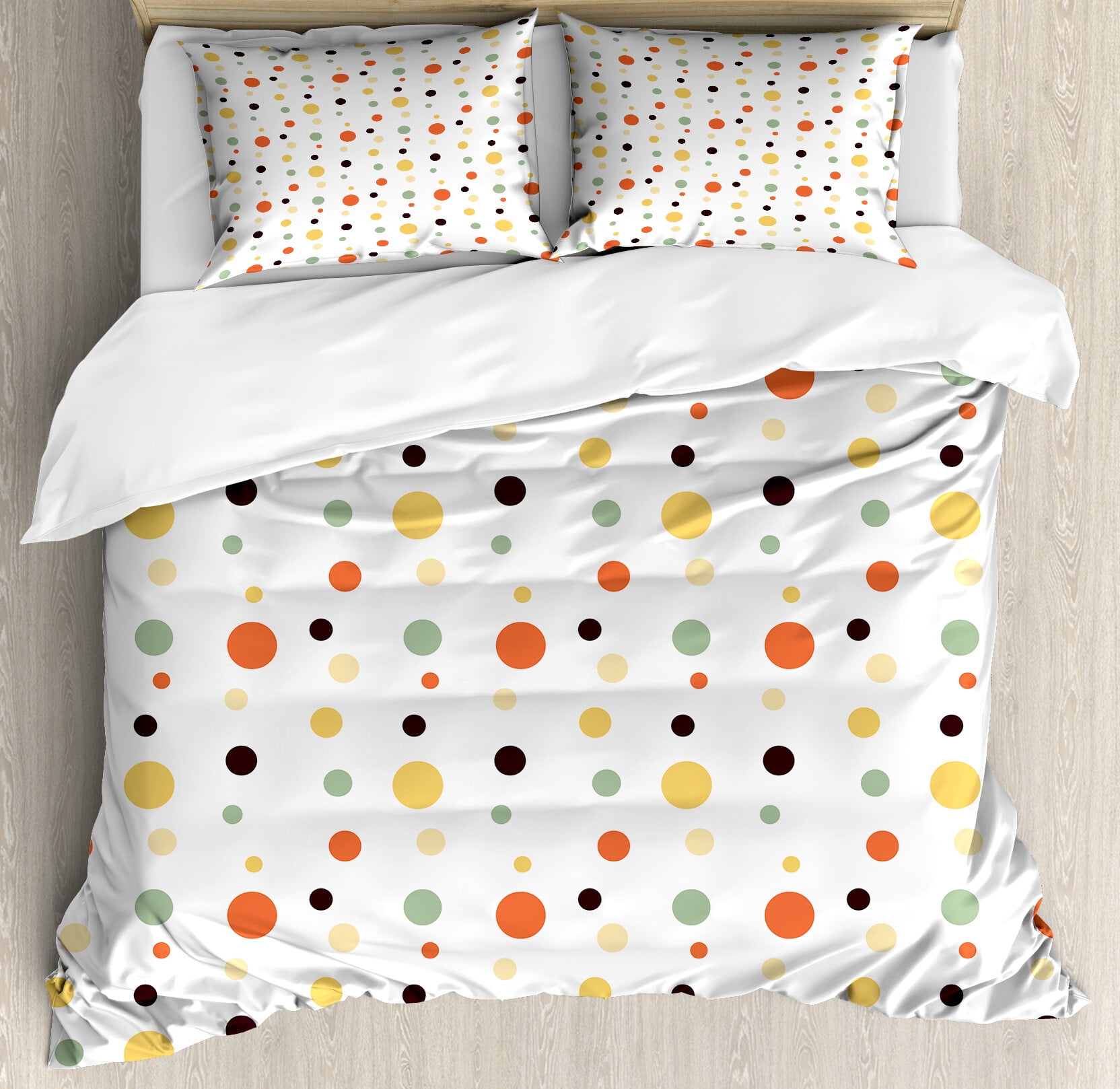 Geometric Circle Duvet Cover Set, Big and Small Circle Spread in ...