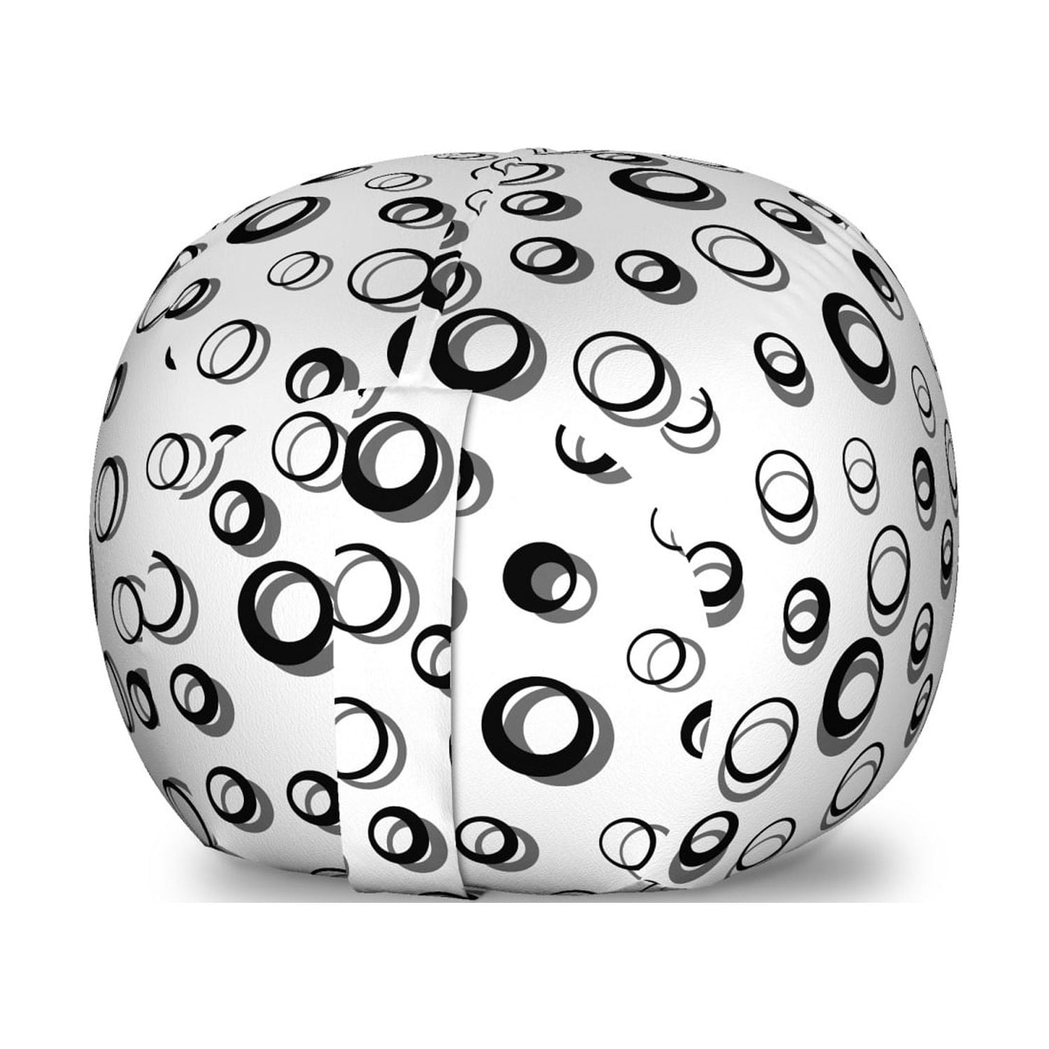 Geometric Circle Storage Toy Bag Chair, Abstract Various Round Pattern ...
