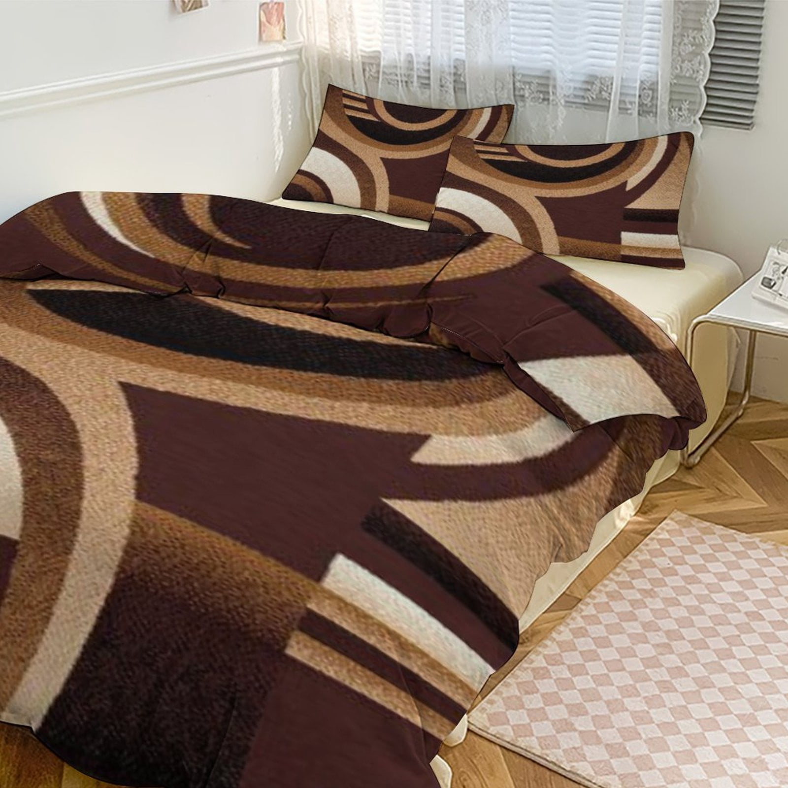 Geometric Circle Stripe 3D Duvet Cover Set Quilt Cover Theme of Kid Boy ...