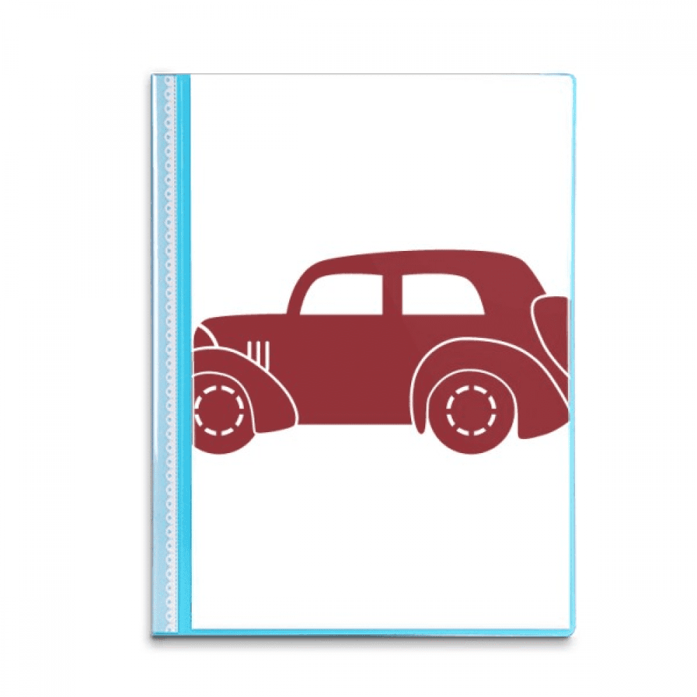 Geometric Classic Cars Red Outline Book Sheet Protectors Portfolio ...