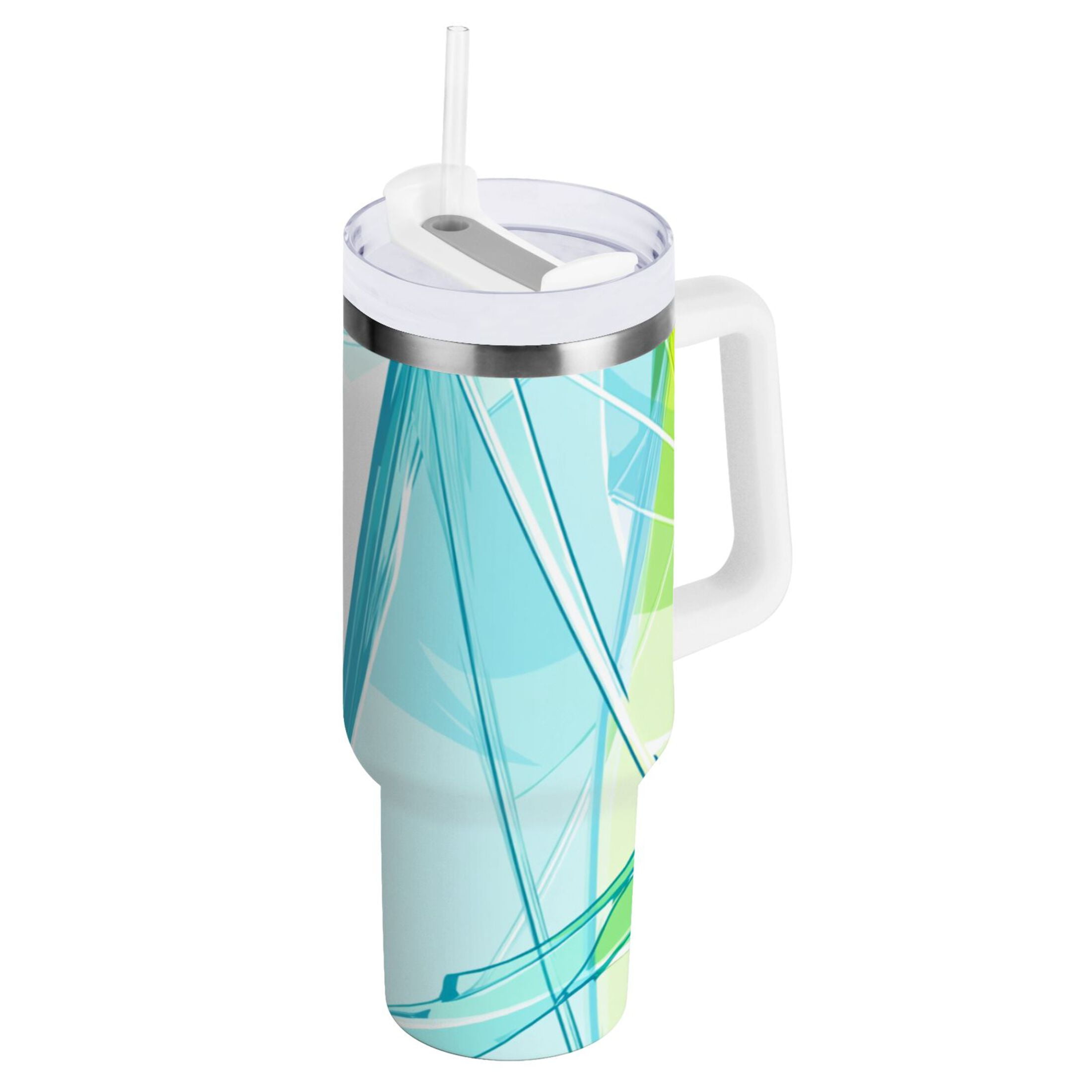 Geometric Crystal Structure Insulated Tumblers 40oz Double-Walled ...