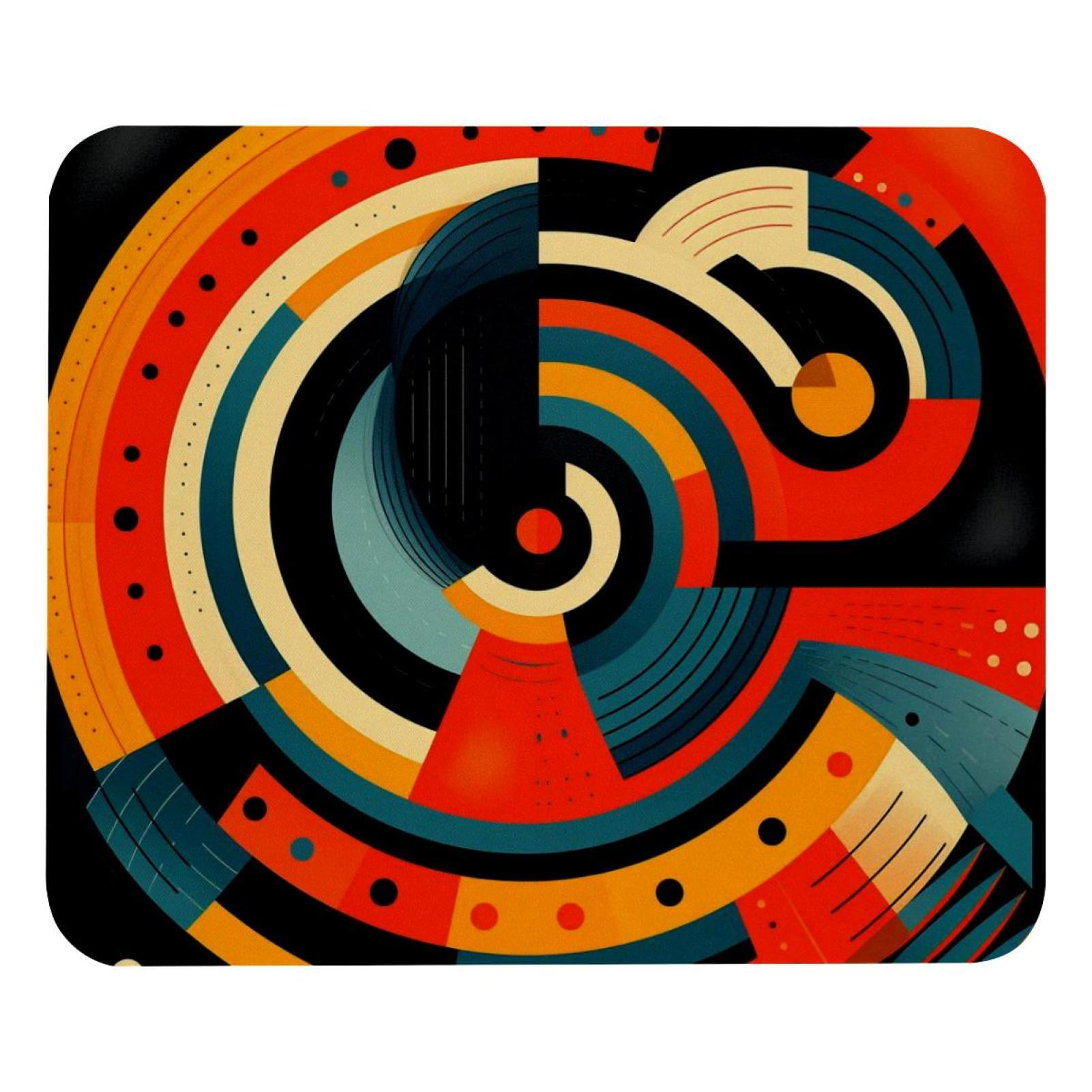 Geometric Cube Gaming Mouse Pad Desk Mat, Square 8.3x9.8 Inch Non-Slip ...