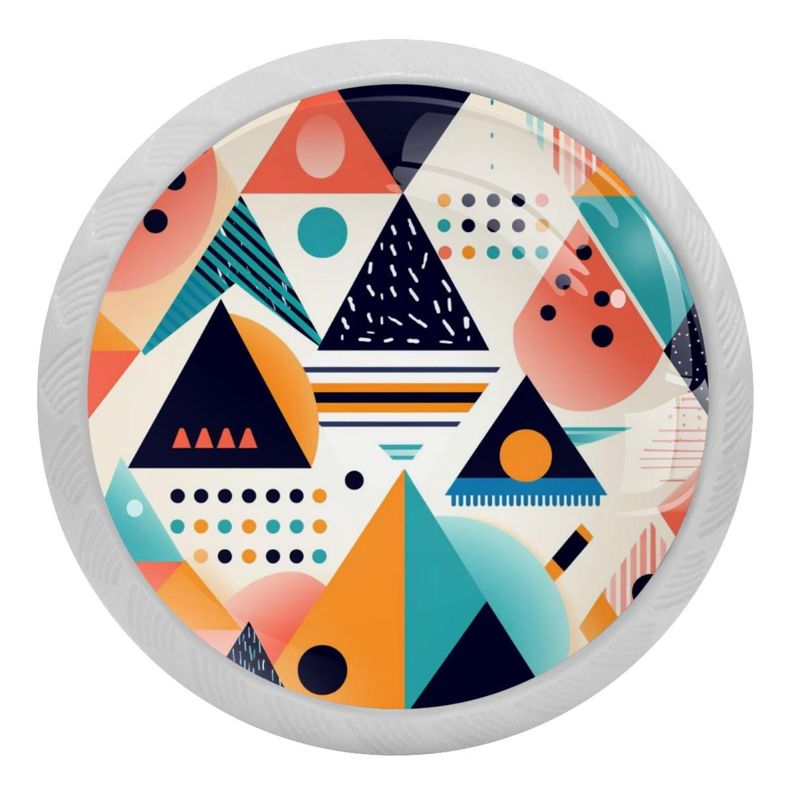 Geometric Cube Glow-in-the-Dark Cabinet Knobs: Fluorescent Drawer Pulls ...