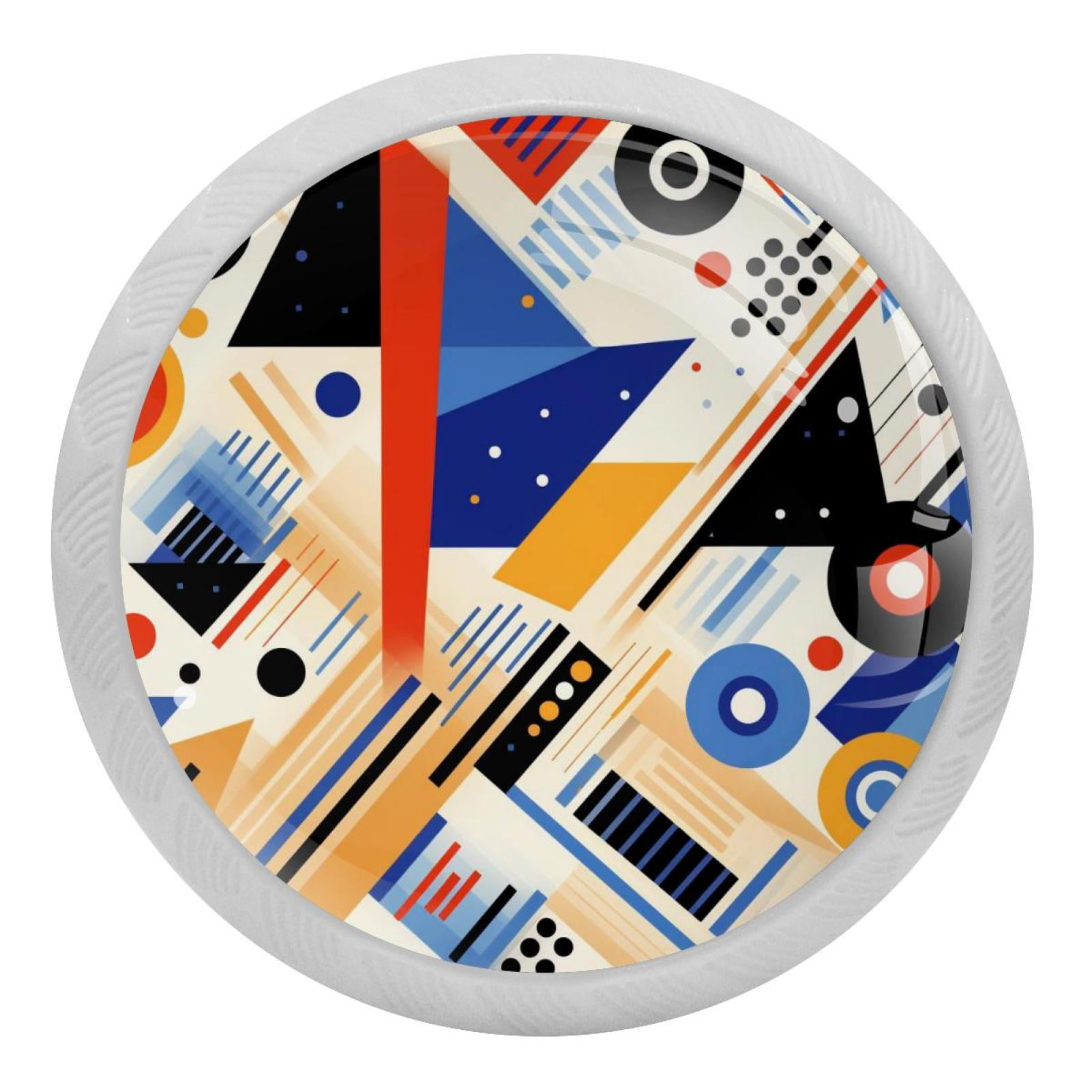 Geometric Cube Glow-in-the-Dark Round Cabinet Knobs - Fluorescent ...