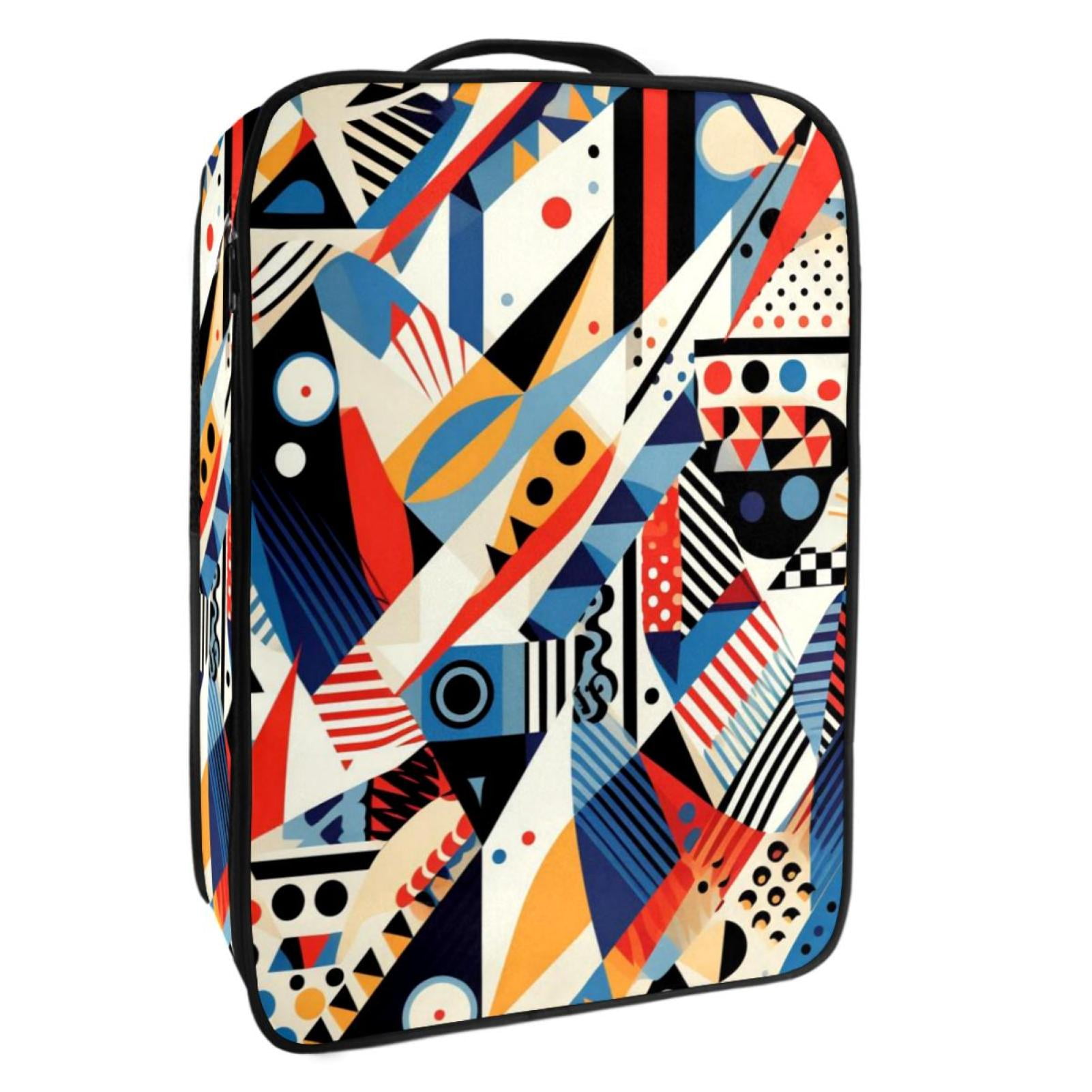 Geometric Cube Polyester Shoe Container Organizer Box - 23x31cm/9x12in ...