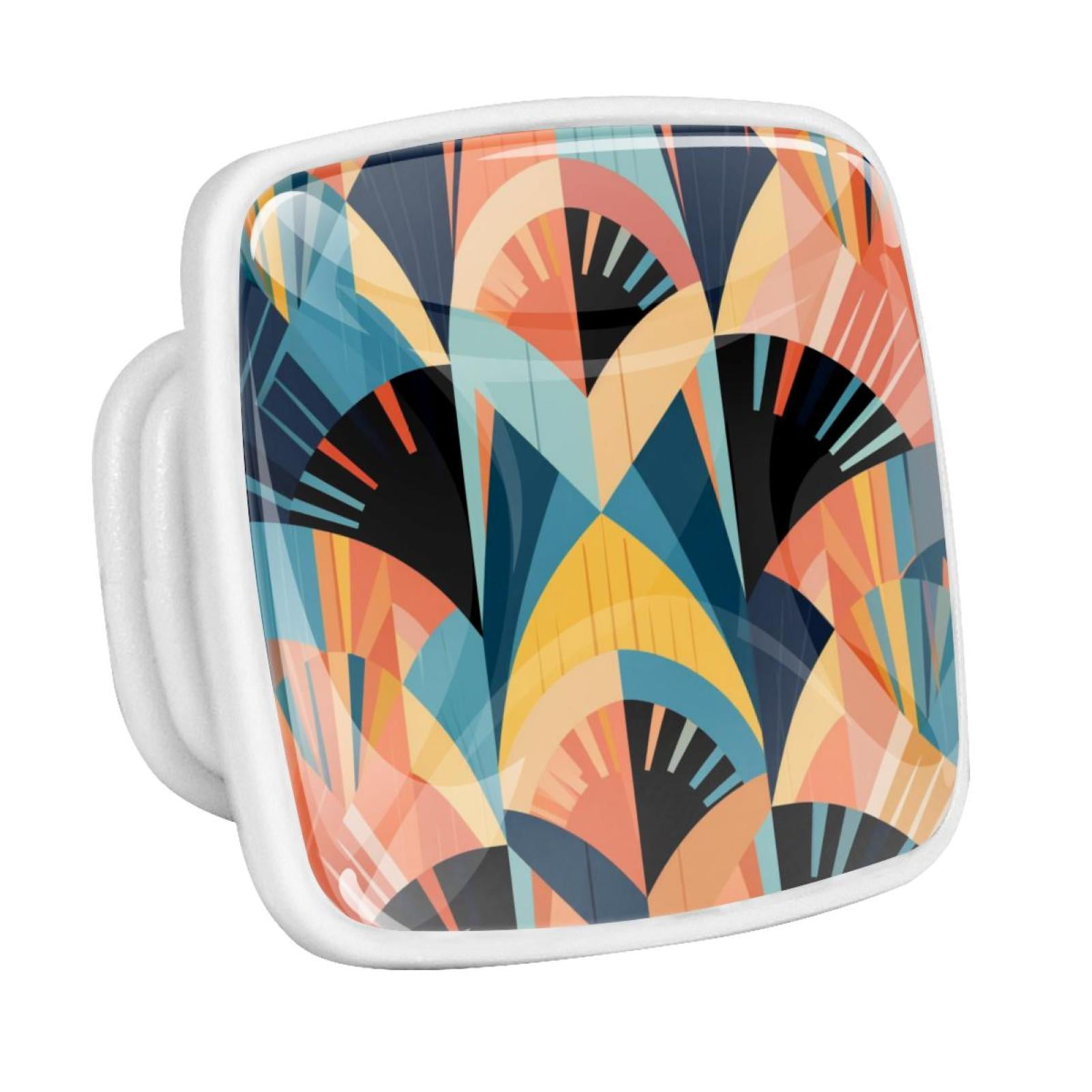 Geometric Cubic Math Fluorescent Drawer Pulls with Screws Square 4-Pack ...