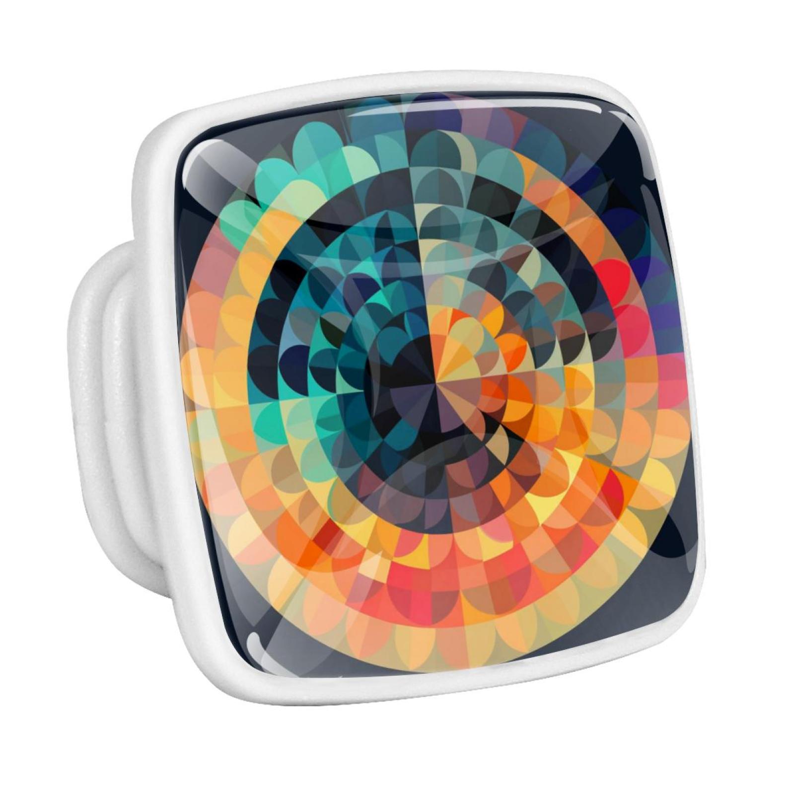 Geometric Cubic Math Fluorescent Drawer Pulls with Screws Square 4-Pack ...