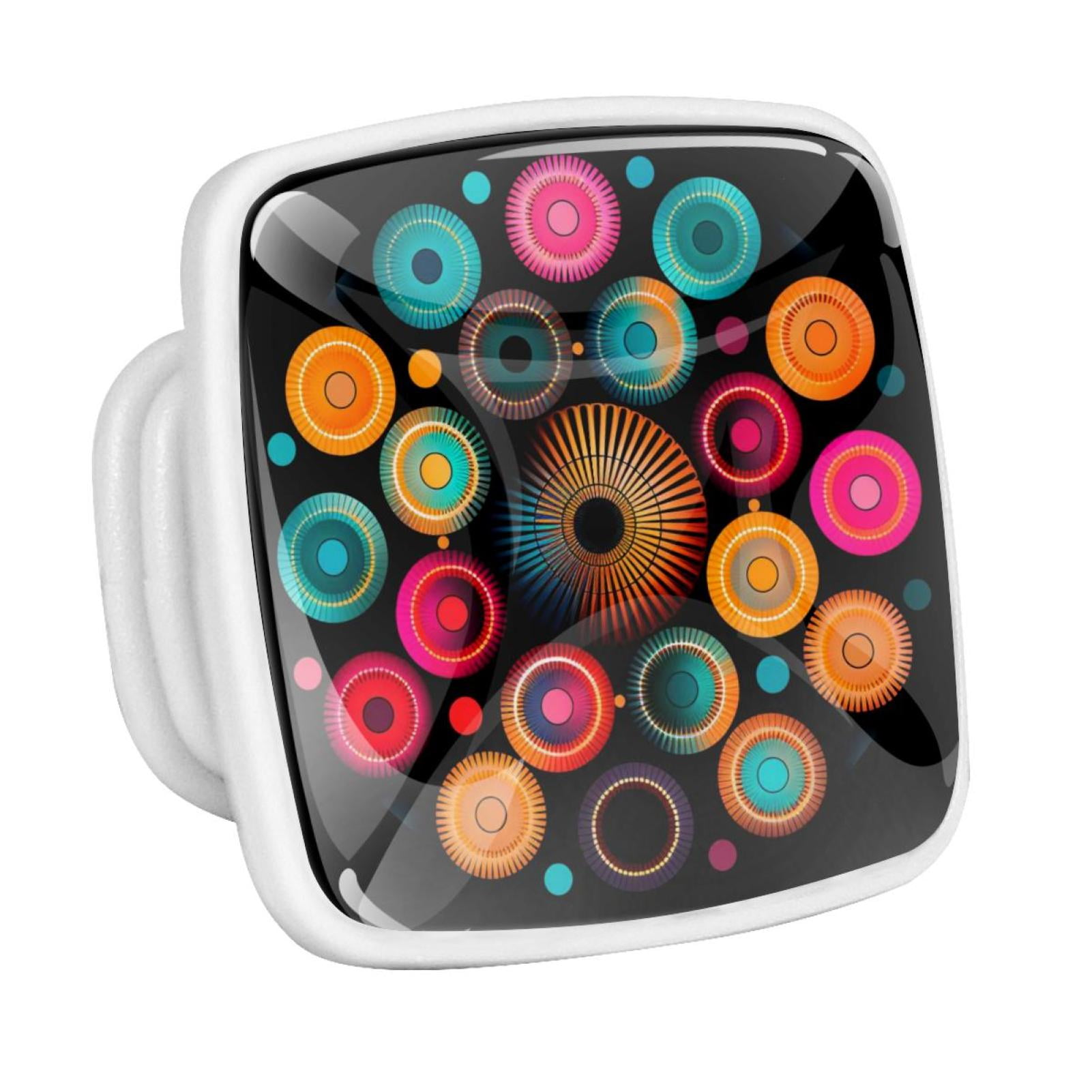 Geometric Cubic Math Fluorescent Drawer Pulls with Screws Square 4-Pack ...