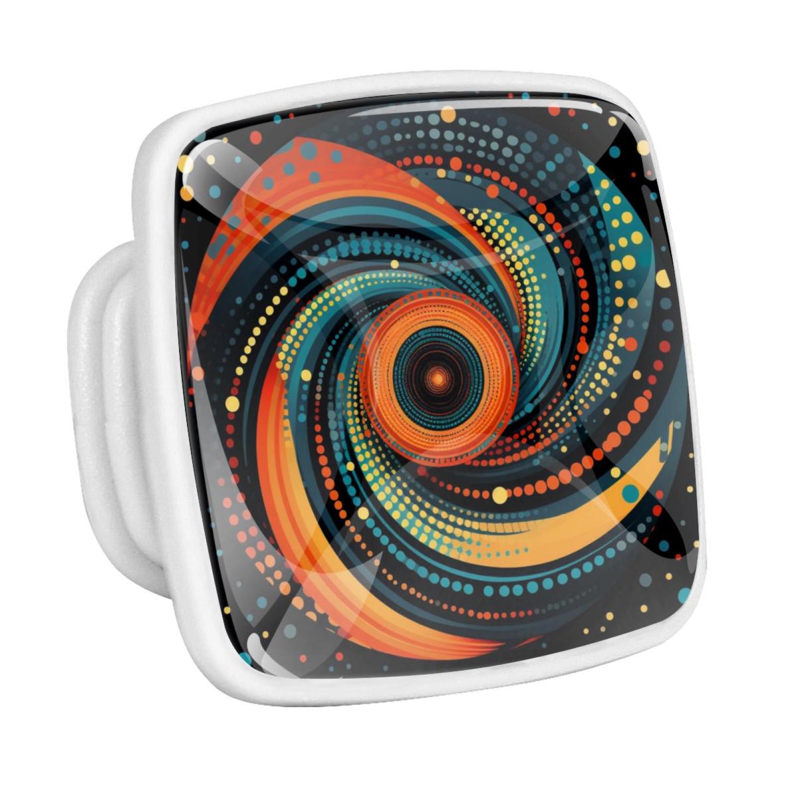 Geometric Cubic Math Fluorescent Drawer Pulls with Screws Square 4-Pack ...