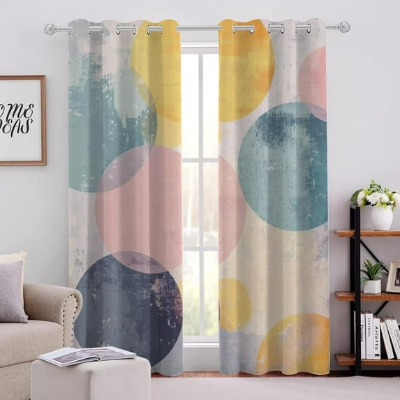 Geometric Curtains For Bedroom Blackout, Medieval Curtains, Colorful ...