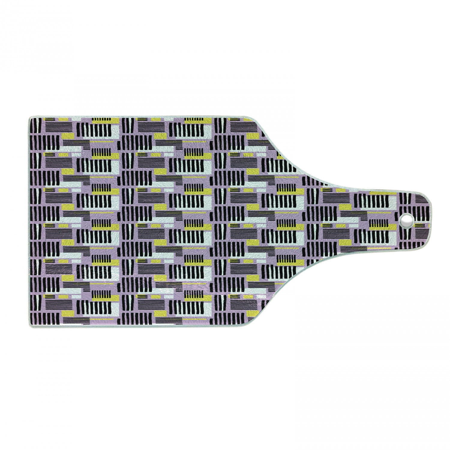 Geometric Cutting Board, Abstract Modern Pattern with Grunge Stripes ...