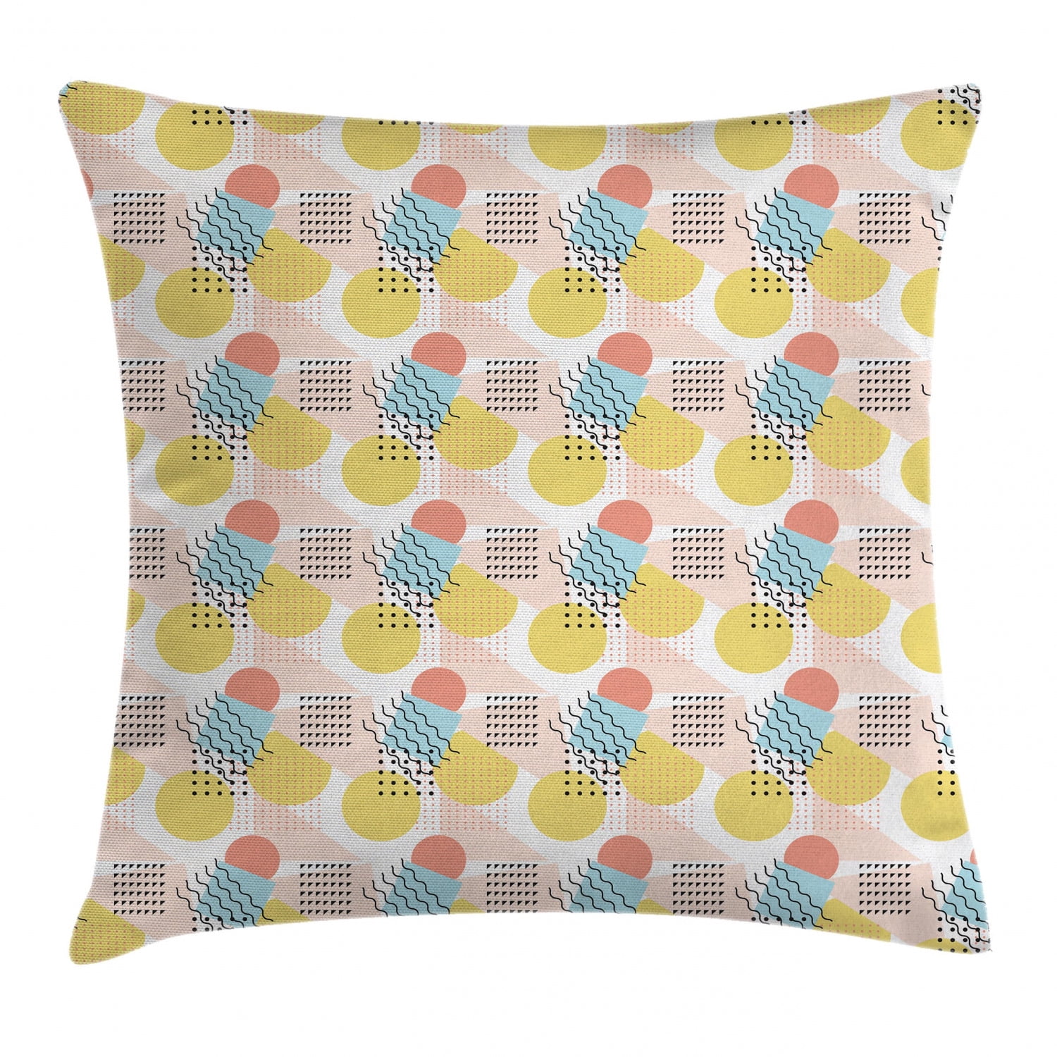 Geometric Decor Throw Pillow Cushion Cover, Modern Trendy Illustration ...