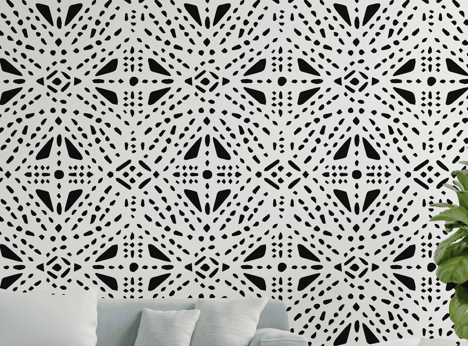 Geometric Design Stencil - Art and Wall Stencil (24"x24") - Walmart.com