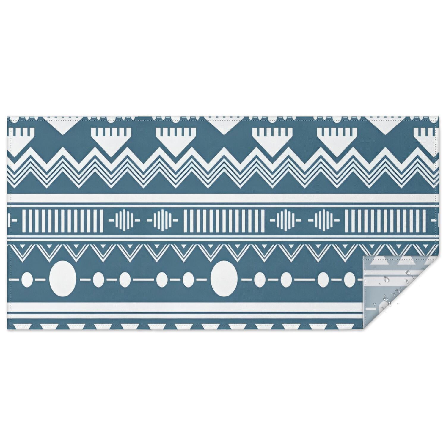 Geometric Diamond Chevron Pattern Rectangle Tablecloth 60"x120 ...