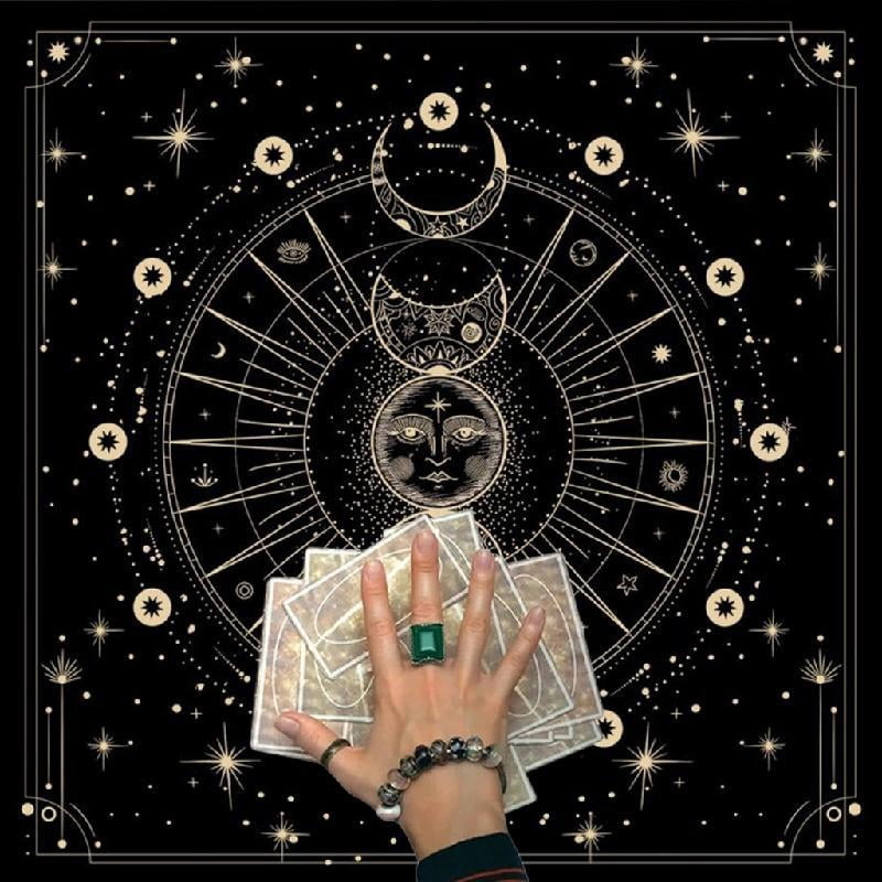Geometric Divinations Table Cloth Board Game Oracles Card Pad Rune ...