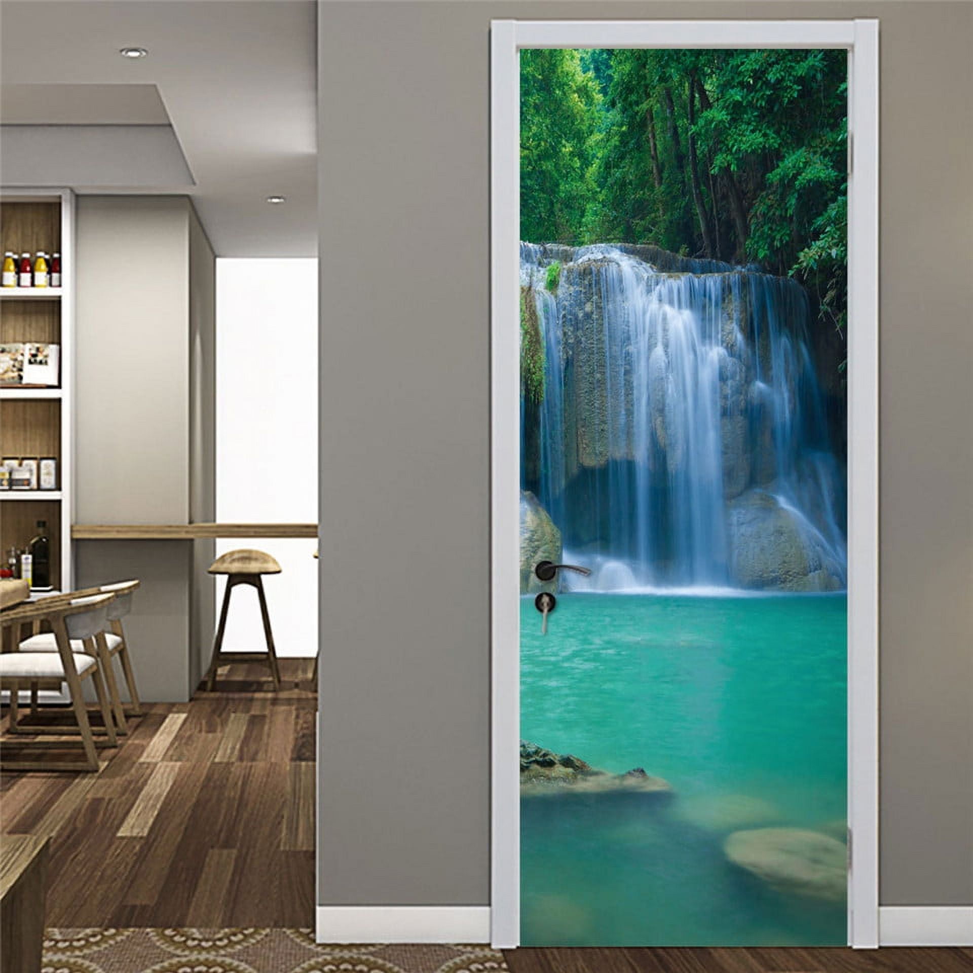 Geometric Door Sticker Self-adhesive Waterproof Peel and Stick ...