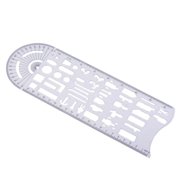 Geometric Drawing Ruler Traffic Accident Symbols Template Measuring ...