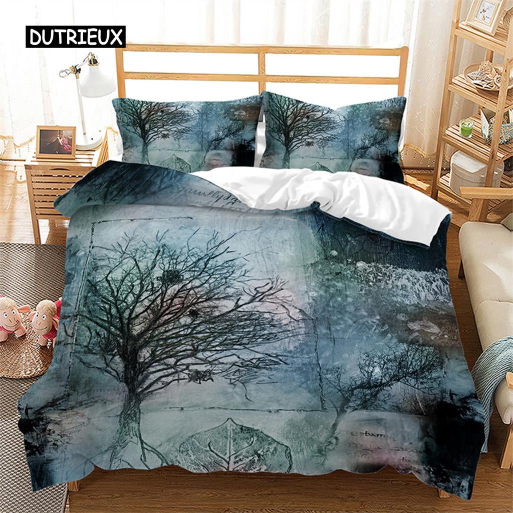 Geometric Duvet Cover Abstract Bedding Set Microfiber Vintage Exotic ...
