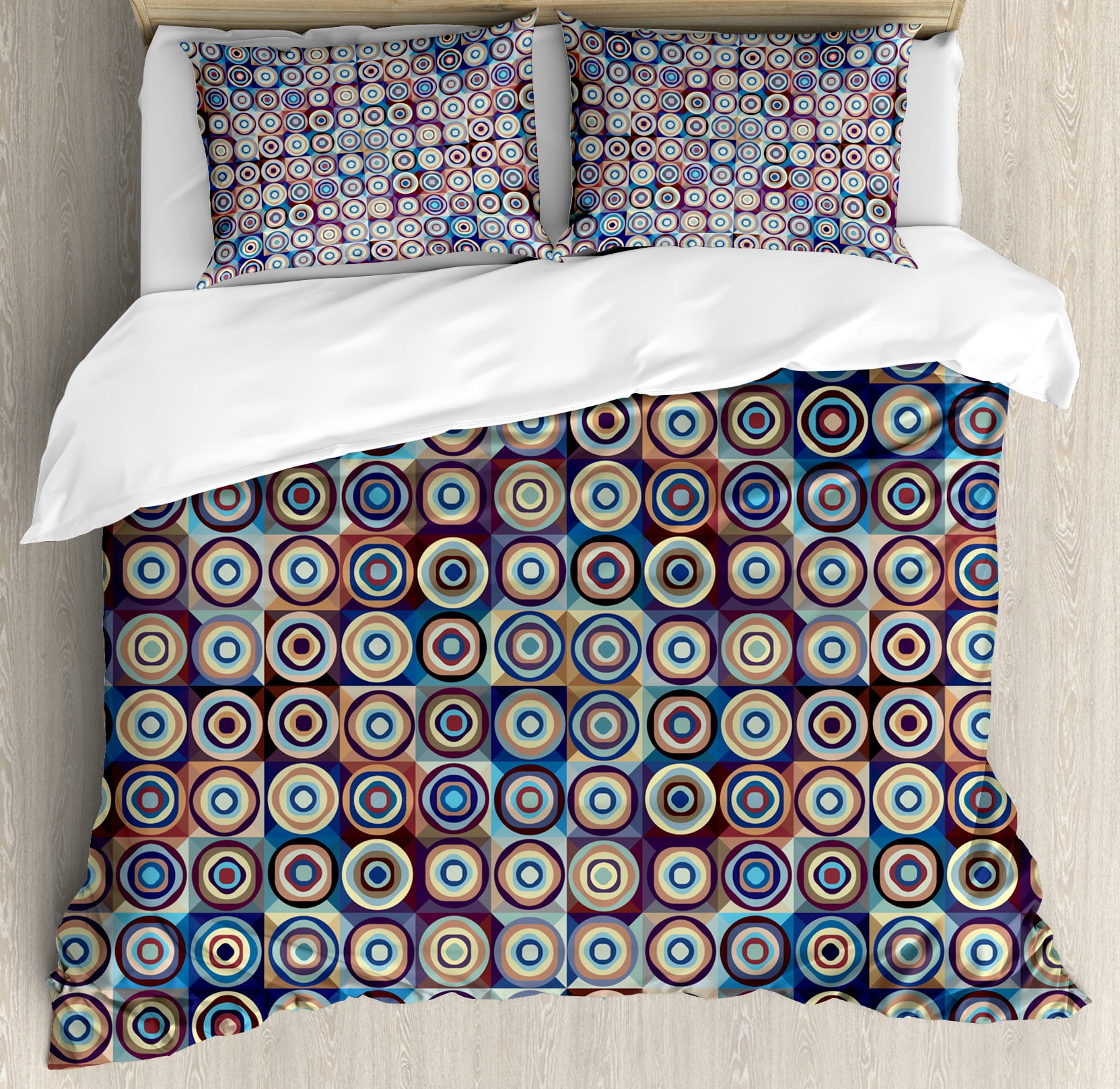 Geometric Duvet Cover Sets, Modern Ring Formed Round Spiral Vortex ...