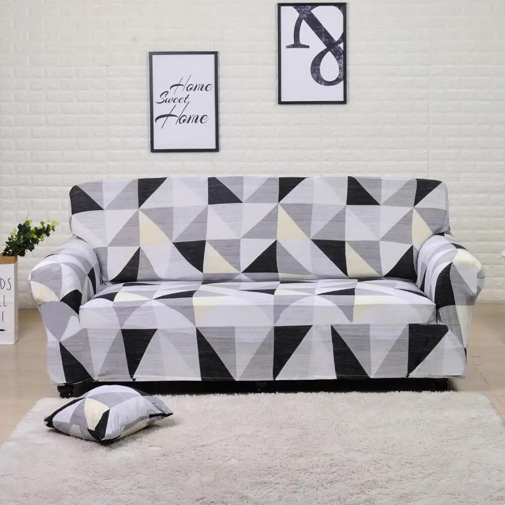 Geometric Elastic Sofa Cover for Living Room Modern Sectional Corner ...