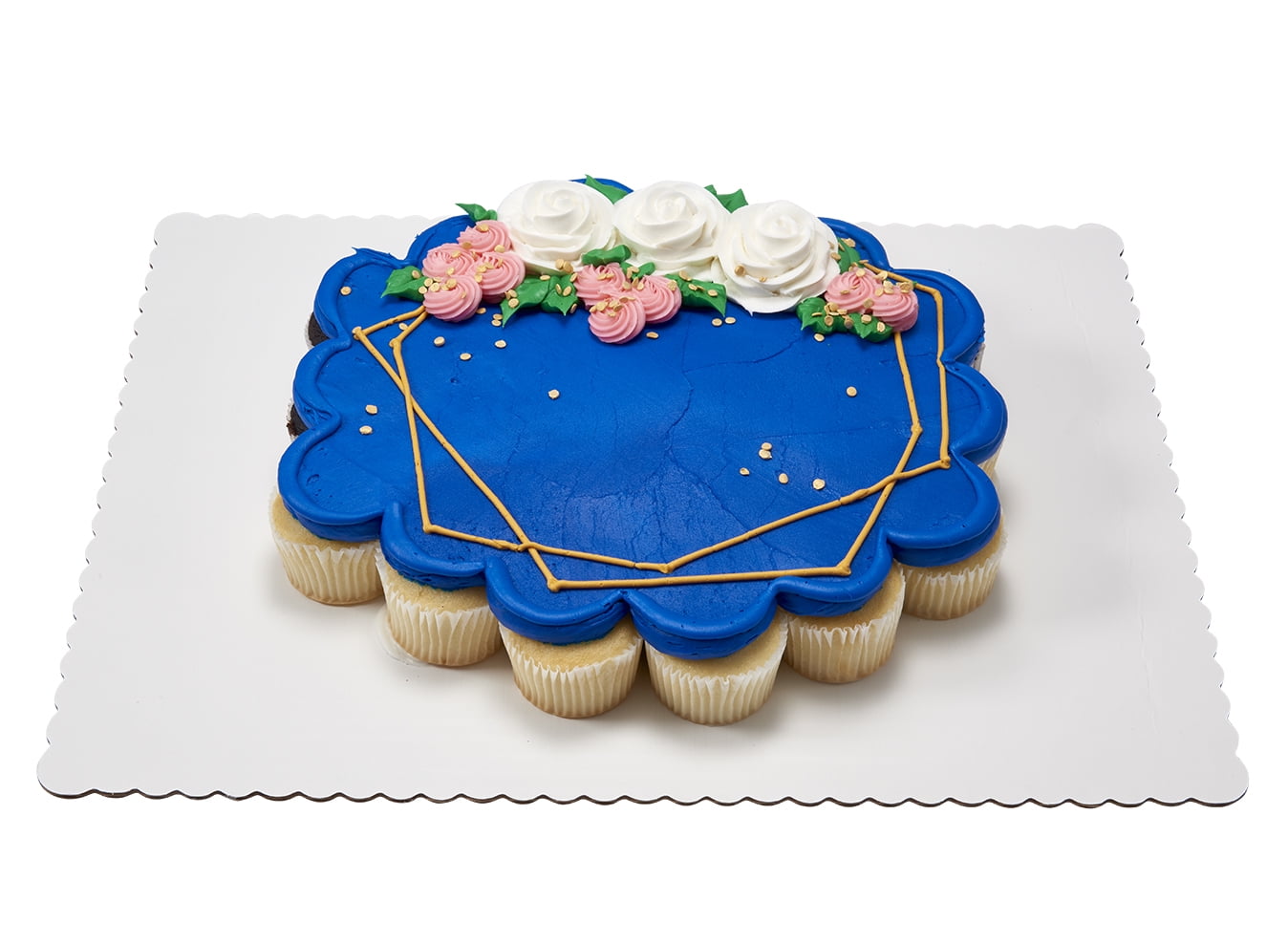 Geometric Elegance Cupcake Cake - Walmart.com