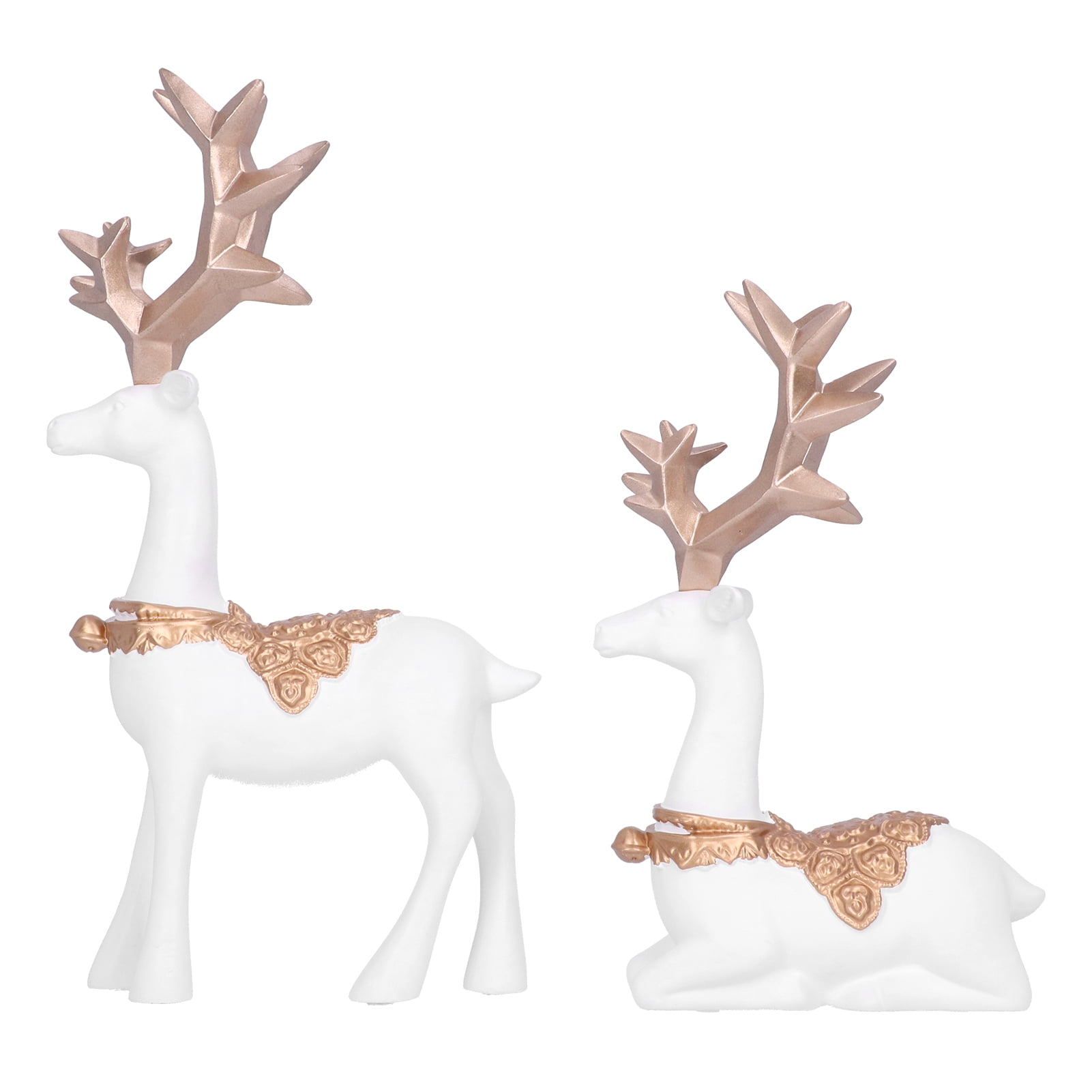 Geometric Elk Sculpture, Modern Resin Art For Shelves, Mantels Desks ...