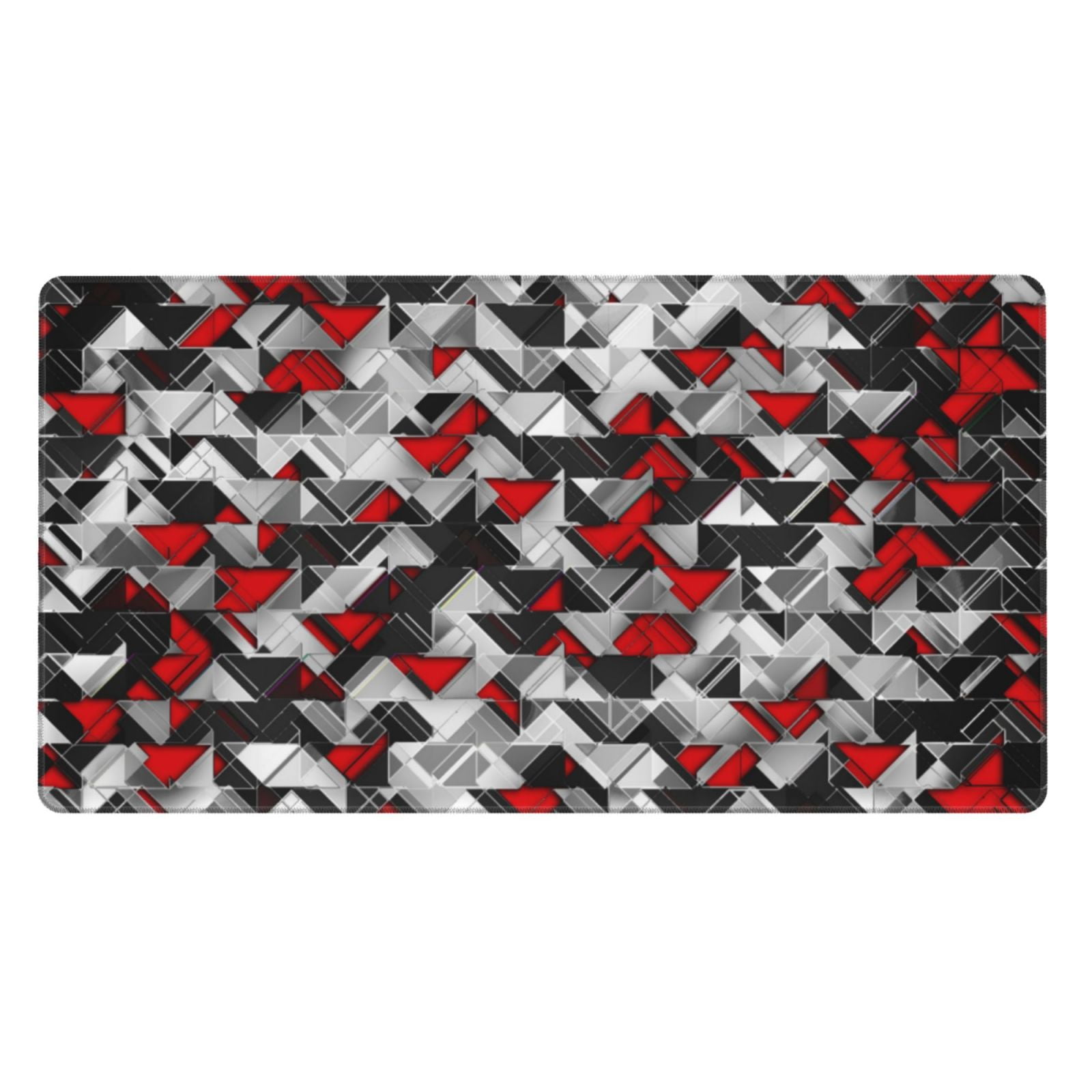 Geometric Explosion Black And Red Mousepad Large Mouse Pad Desk Pad ...