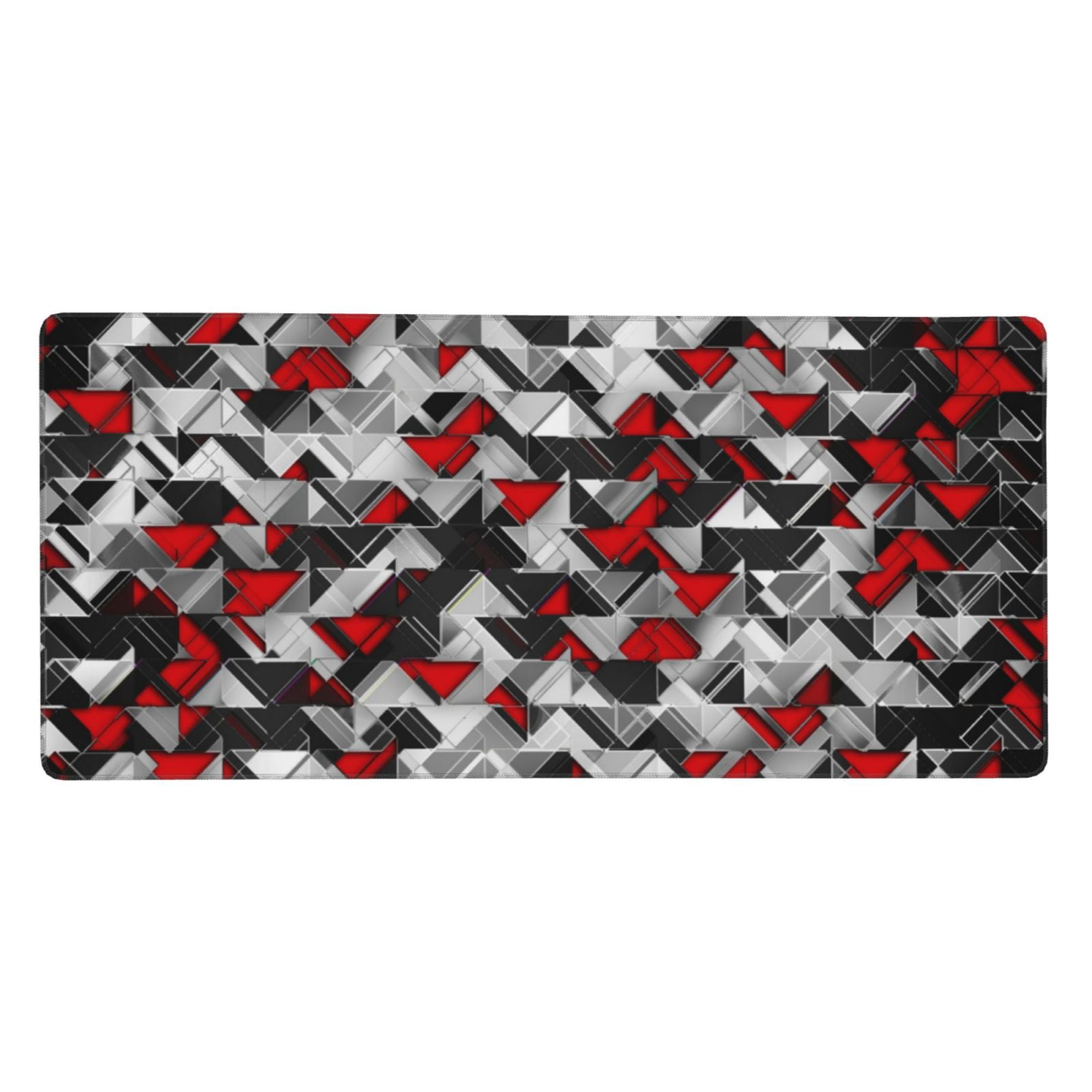 Geometric Explosion Black And Red Mousepad Large Mouse Pad Desk Pad ...