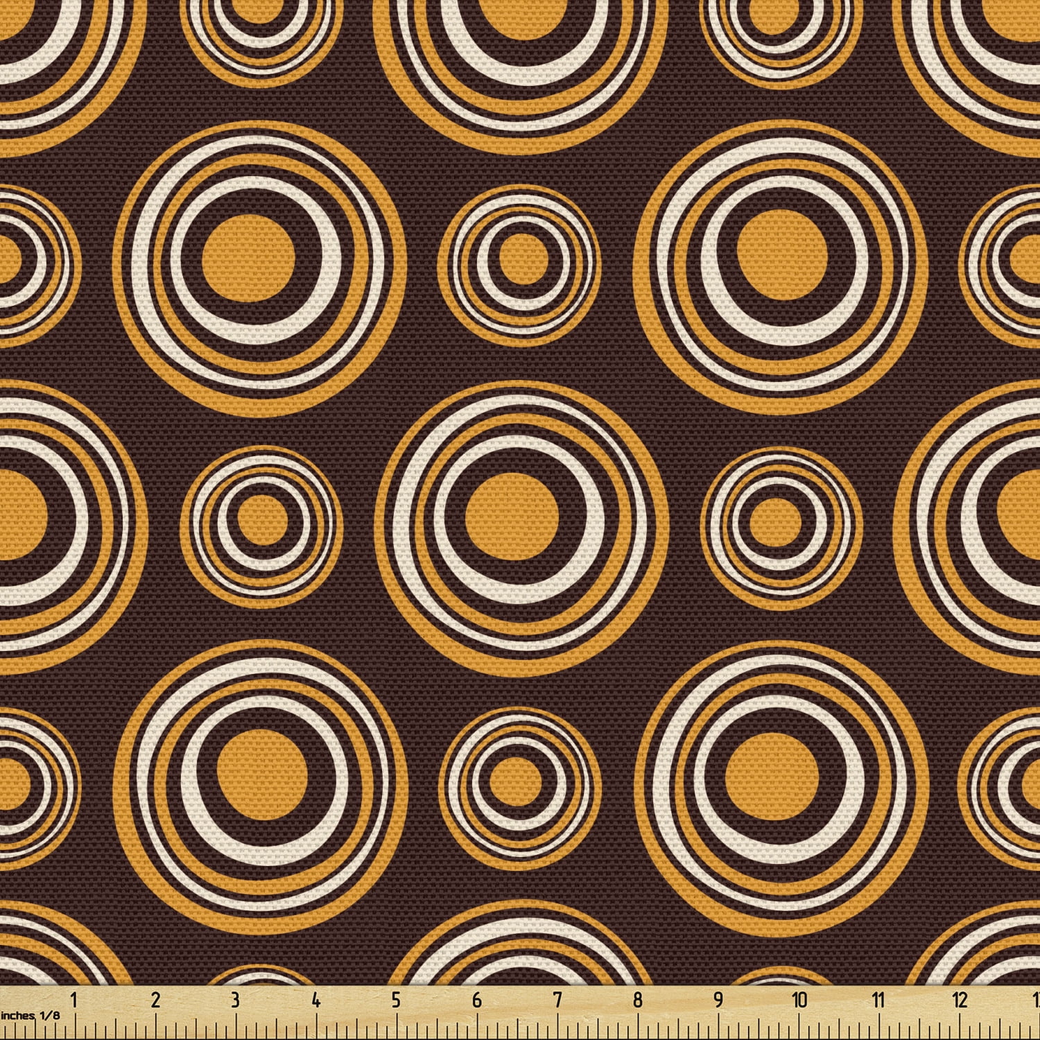 Ambesonne Geometric Fabric by the Yard Upholstery, Abstract Asymmetric ...