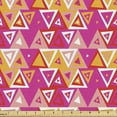 Geometric Fabric by the Yard, Abstract Triangles Pattern with Modern ...