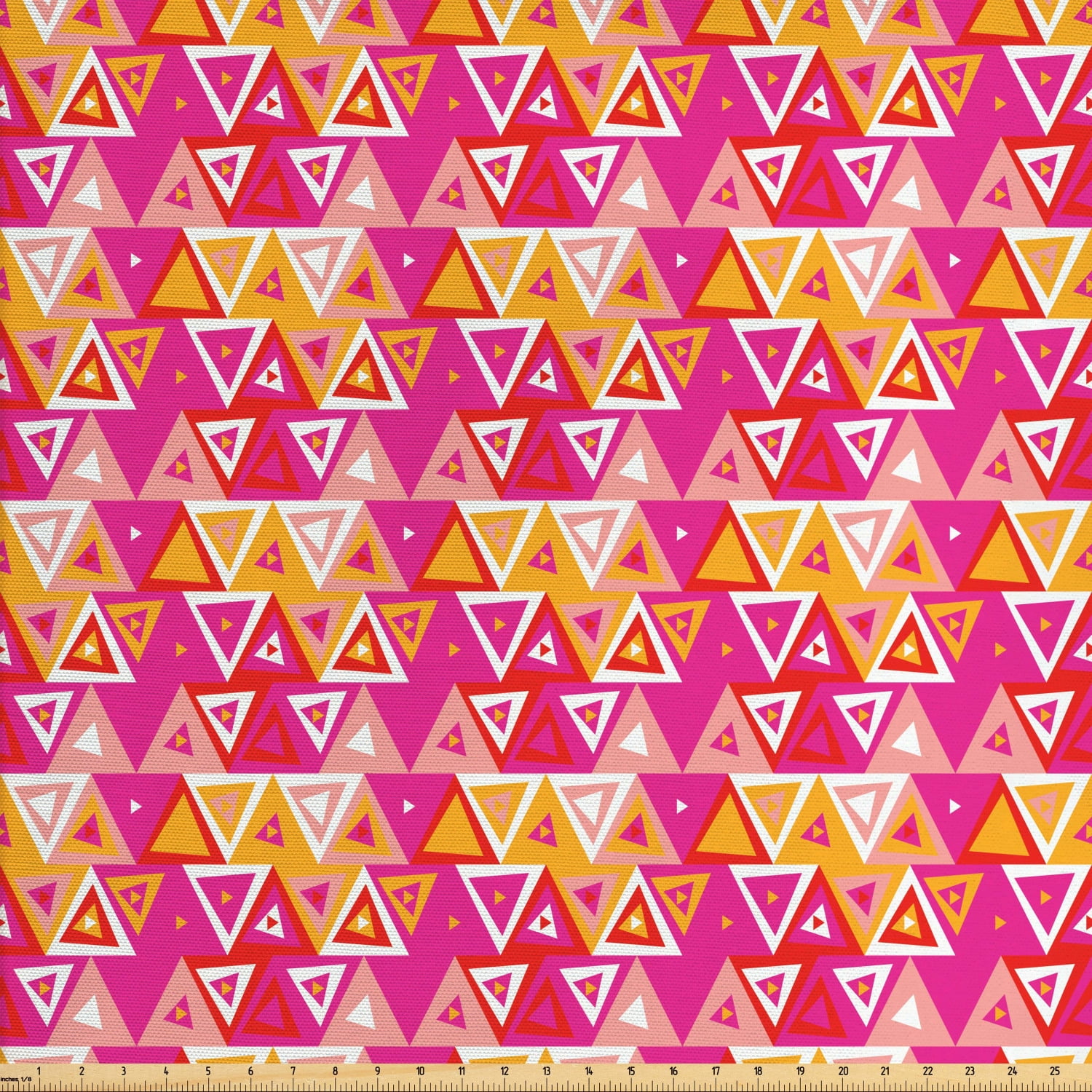 Geometric Fabric by the Yard, Abstract Triangles Pattern with Modern ...